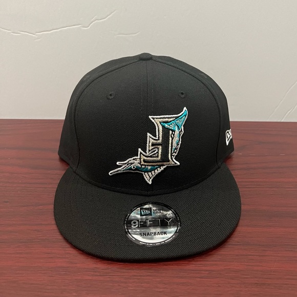 New Era | Accessories | New Era 9fifty Snapback Hat Upside Down Logo Florida Marlins | Poshmark